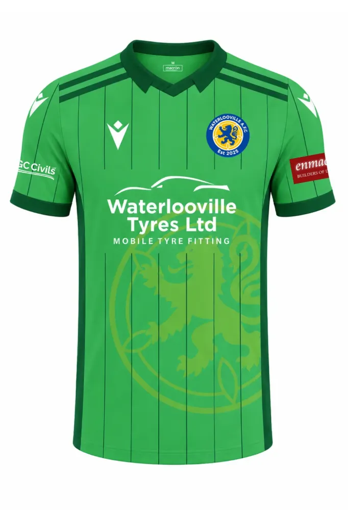 Waterlooville AFC Goalkeeper Shirt 2026/27 (Men) - Green ...